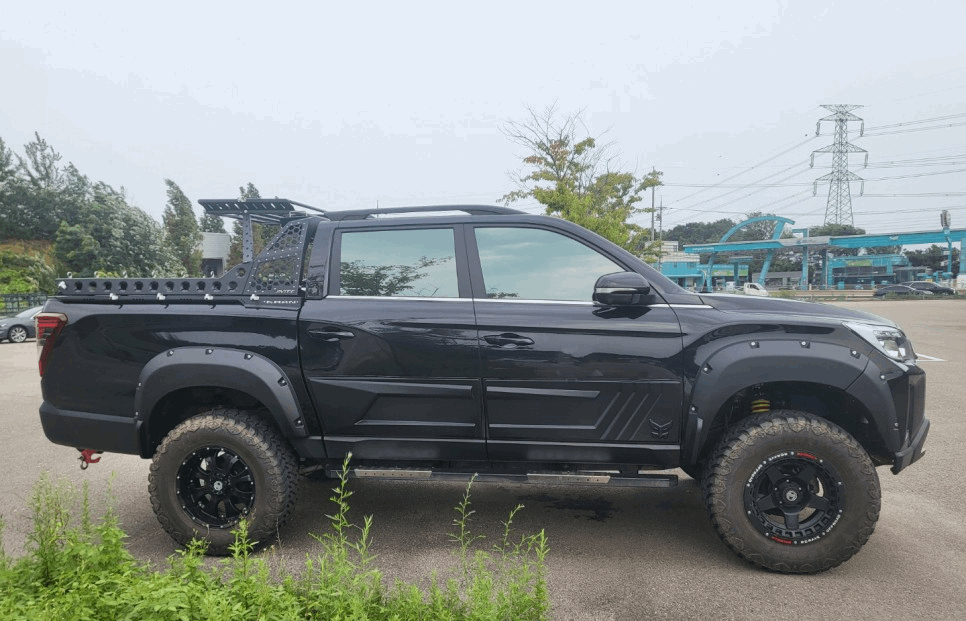 Extra Wide Wheel Arch Flares for KGM SsangYong Musso | LWB & SWB Set ...