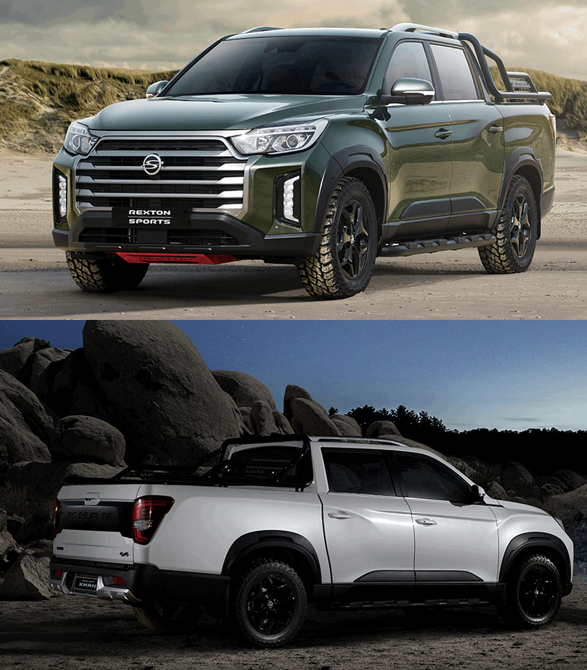 Genuine KGM Ssangyong Wheel Arch Flares for Musso (Set) (LWB, SWB ...